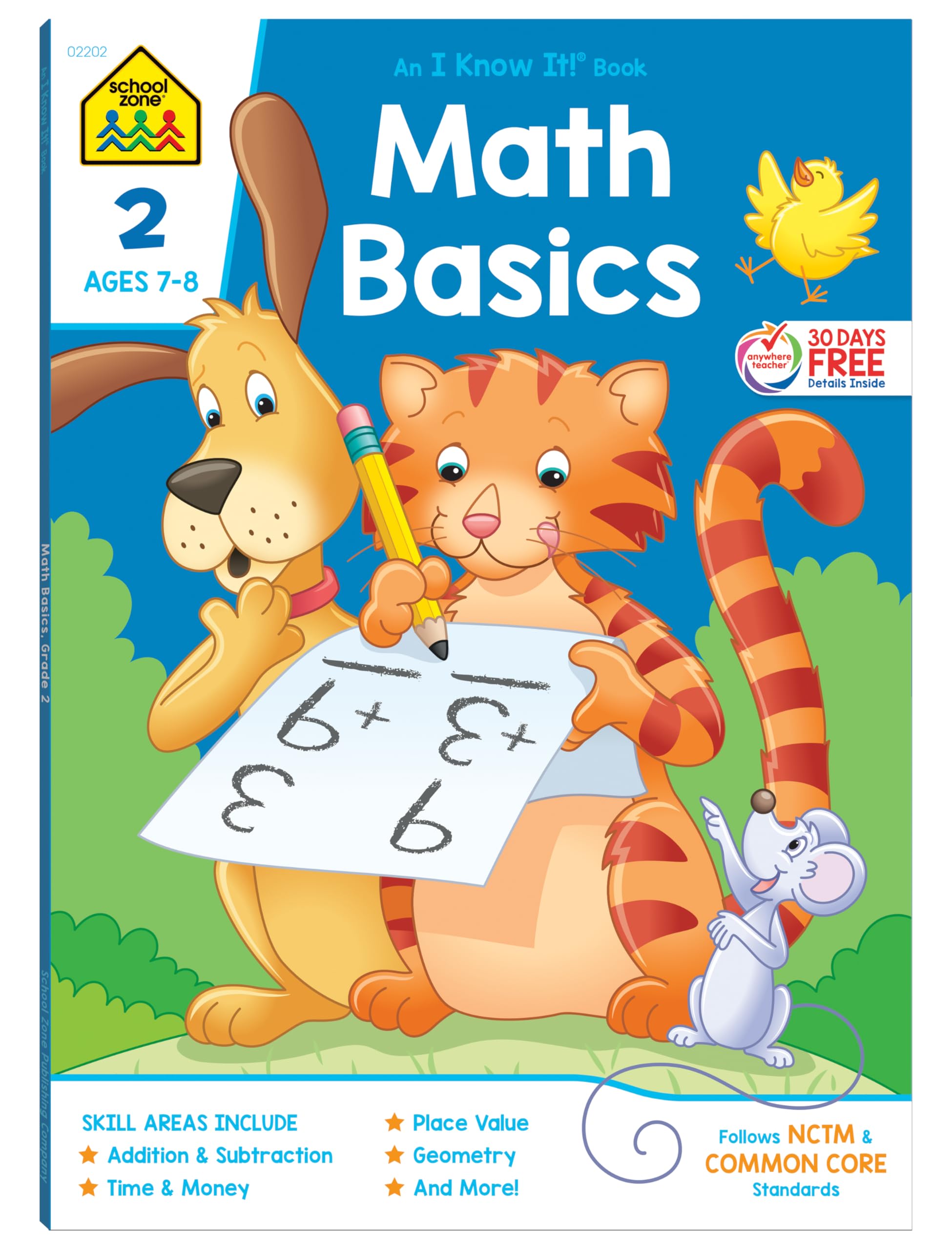 Mua School Zone Math Basics 2 Workbook: 64 Pages, 2nd Grade, Addition ...