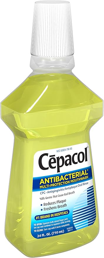 Amazon.com: Cepacol Antibacterial Mouthwash, Gold, 24oz: Health ...