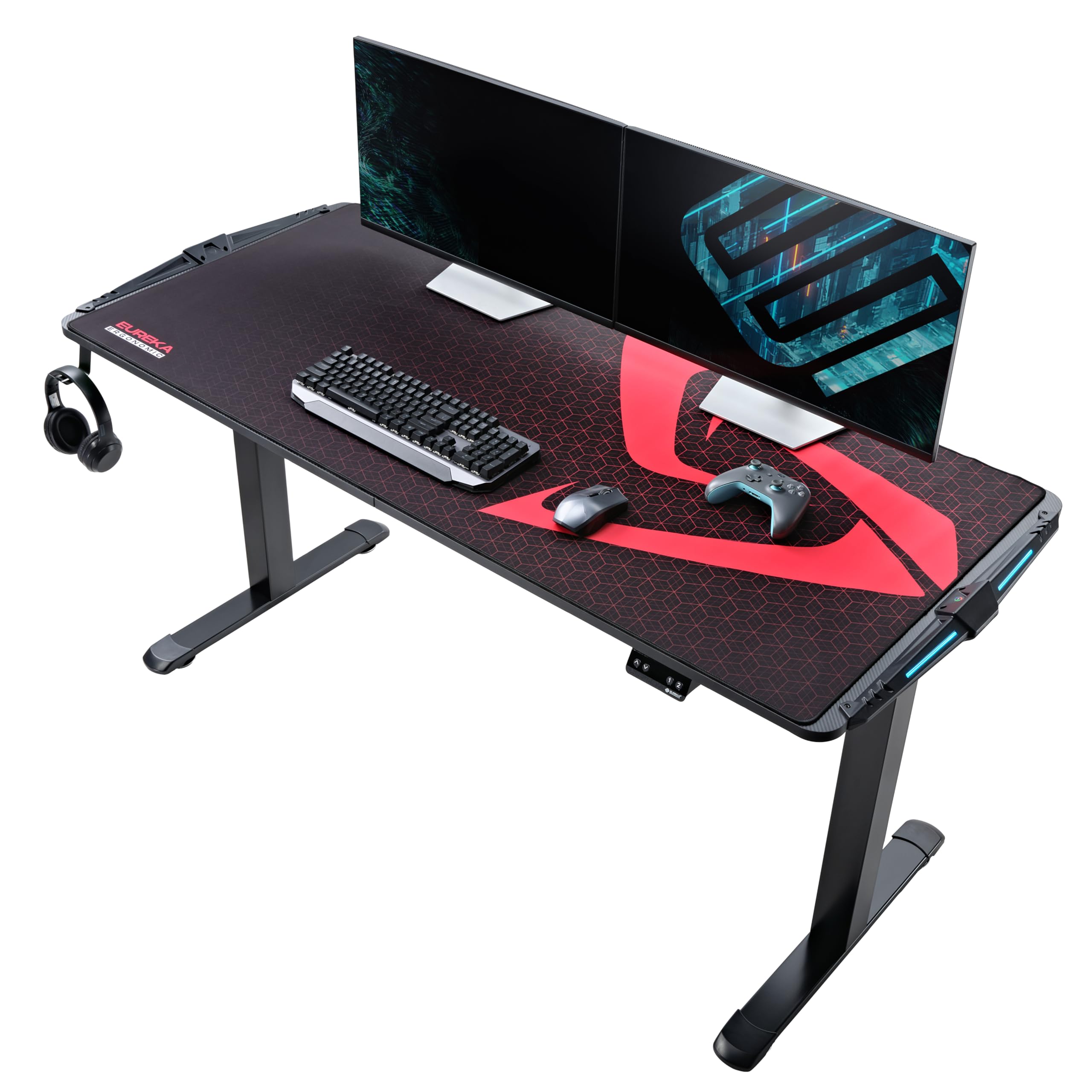 Mua 65 inch Electric Height Adjustable Gaming Desk Standing Desk, Large ...