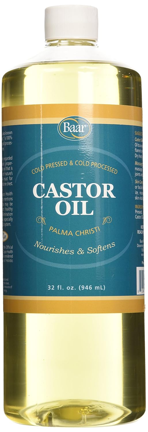 Amazon.com: Baar Cold-Pressed, Cold-Processed, Hexane Free Castor Oil ...