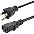 Amazon.com: StarTech.com 15ft (4.5m) Computer Power Cord, NEMA 5-15P to C13, 10A 125V, 18AWG ...