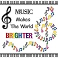Amazon.com: BeYumi Music Notes Border Decor - 108Pcs Back to School ...