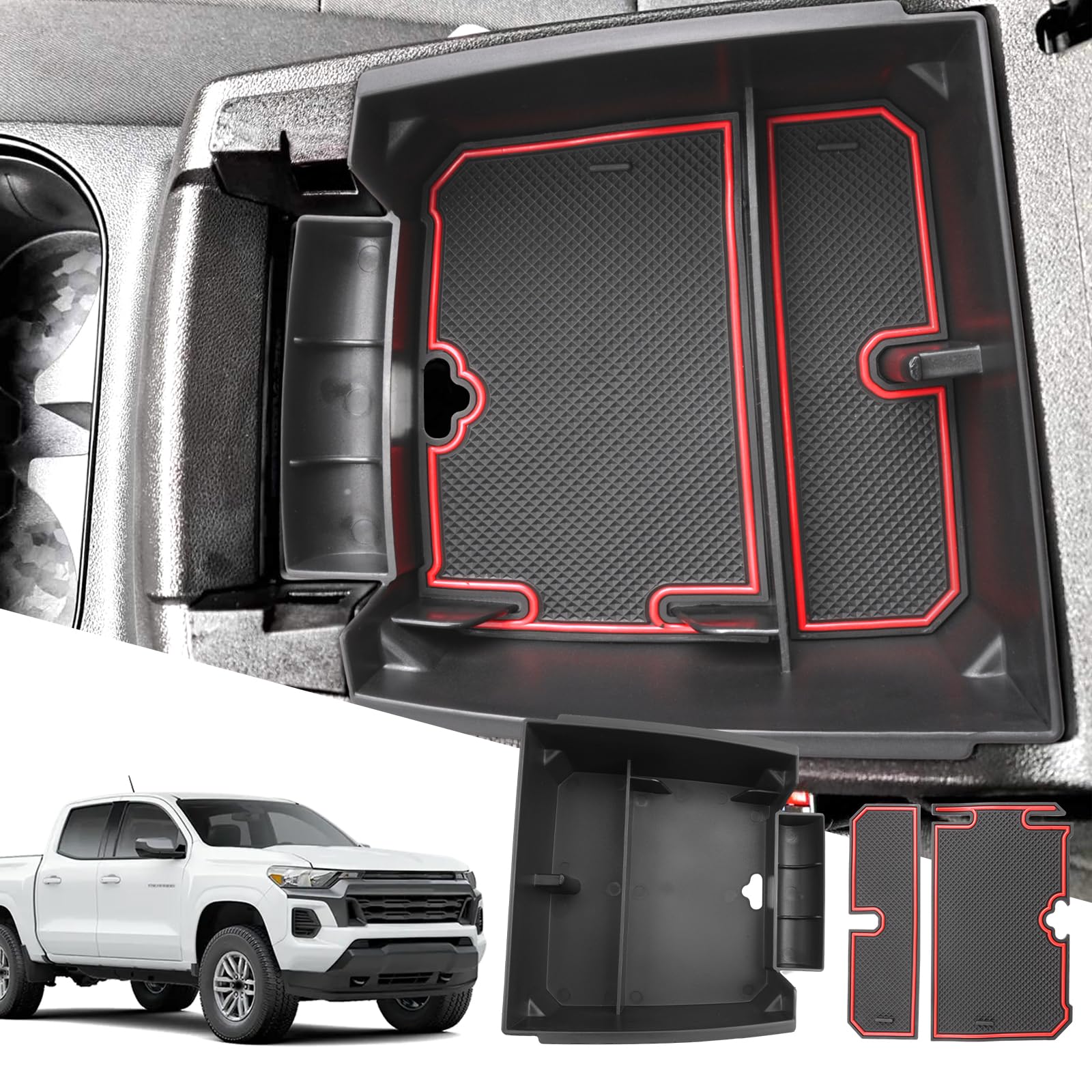 SXCY for 2023-2025 Chevy Colorado/GMC Canyon Center Console Organizer ...