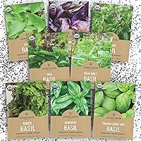 Amazon.com : Organic Basil Seeds Variety Pack - Non-GMO USDA Certified ...