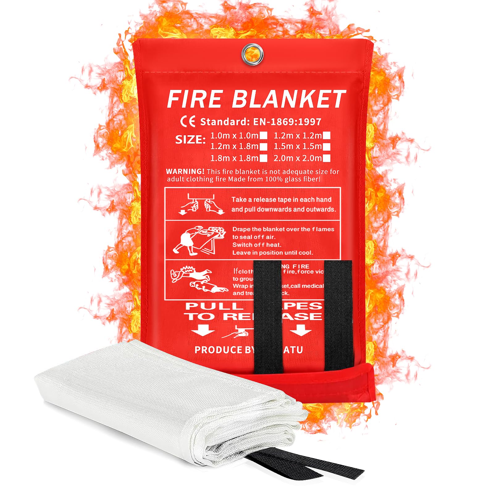 2024 Emergency Fire Blanket, Fire Extinguisher Blanket, Fire ...