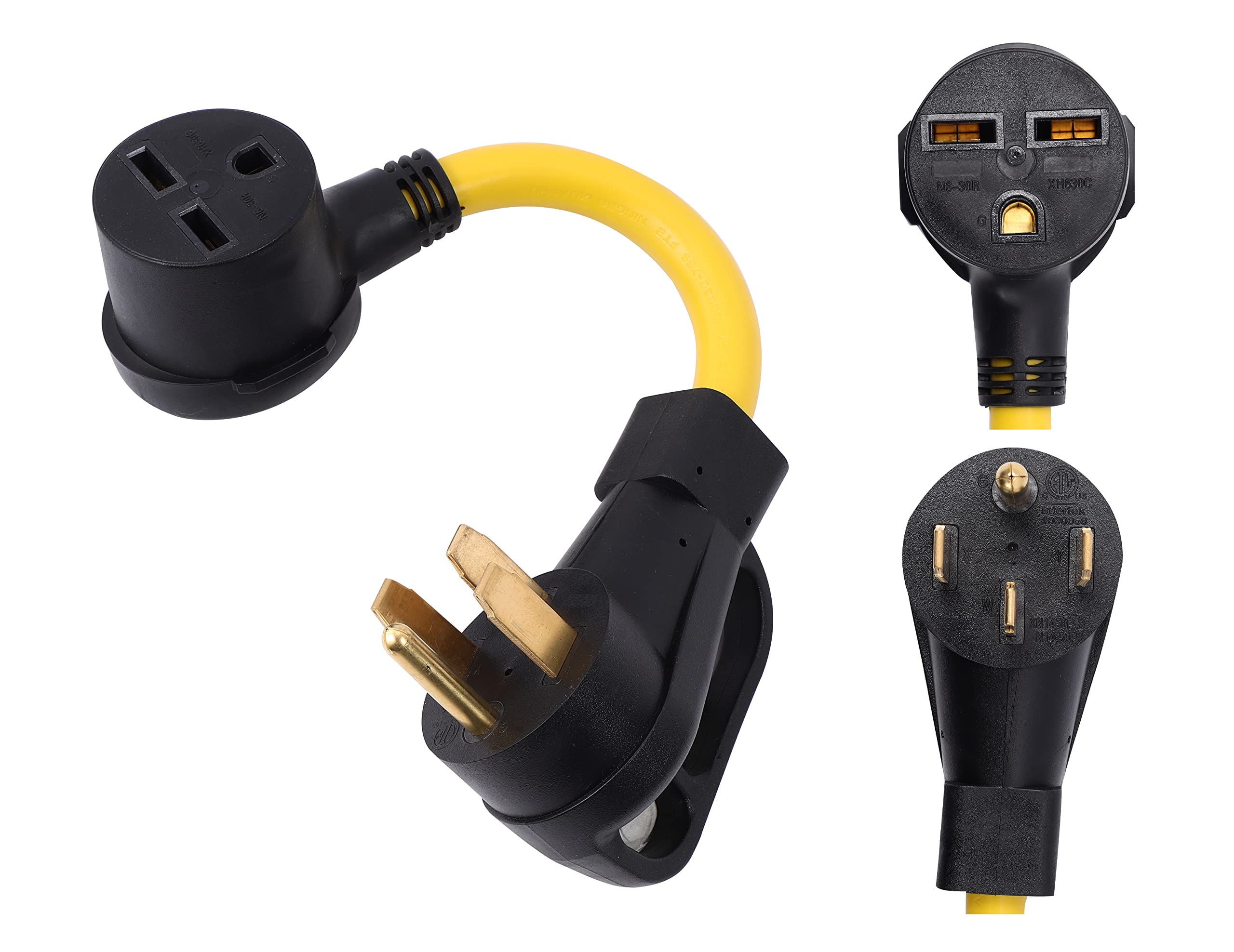 ONETAK NEMA 14-50P to 6-30R 240V 50 Amp 4 Prong Male Plug to 30 Amp 3 ...