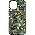 Amazon.com: iPhone 15 Vibrant Mosaic Olive Green Tiles Floral Botanical ...