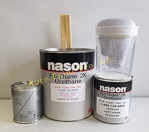 Amazon.com: Nason Ful Thane Super Jet Black Single Stage Urethane auto ...