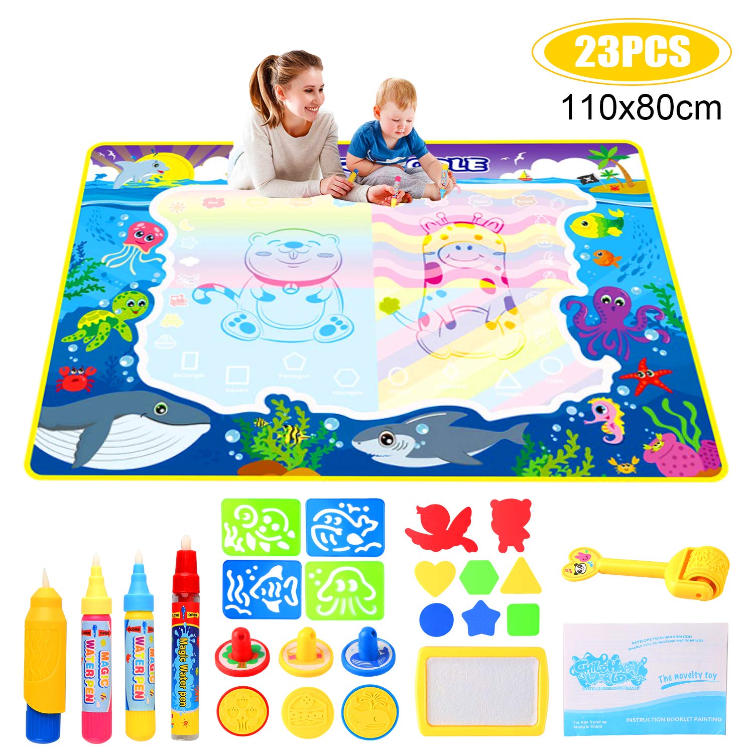 Lavagne Doodle Tappeto Magico Grande Acqua Tappeto da Disegno per ...