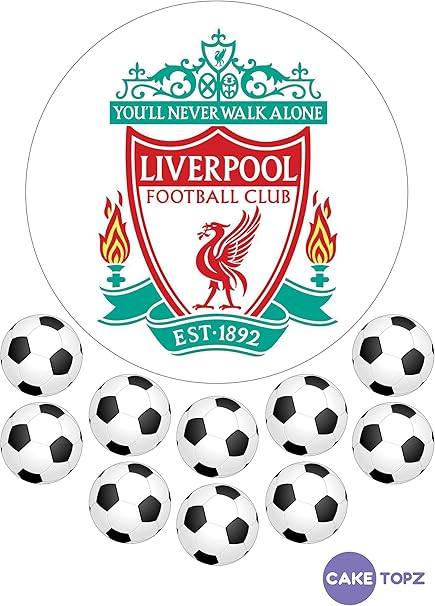 Amazon.com: Customisable Liverpool Football Cake Topper - 7.5 inches ...