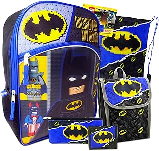 Amazon.com: Batman Backpack Set for Kids Boys with Drawstring Bag ...