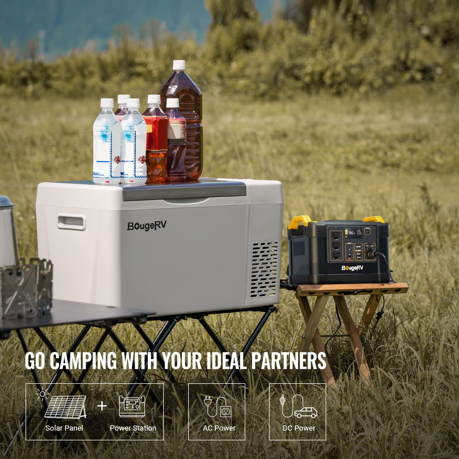 Mua BougeRV 12 Volt Refrigerator 12V Car Fridge 23 Quart Portable ...