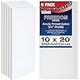 Amazon.com: U.S. Art Supply 10 x 20 inch Stretched Canvas 12-Ounce ...