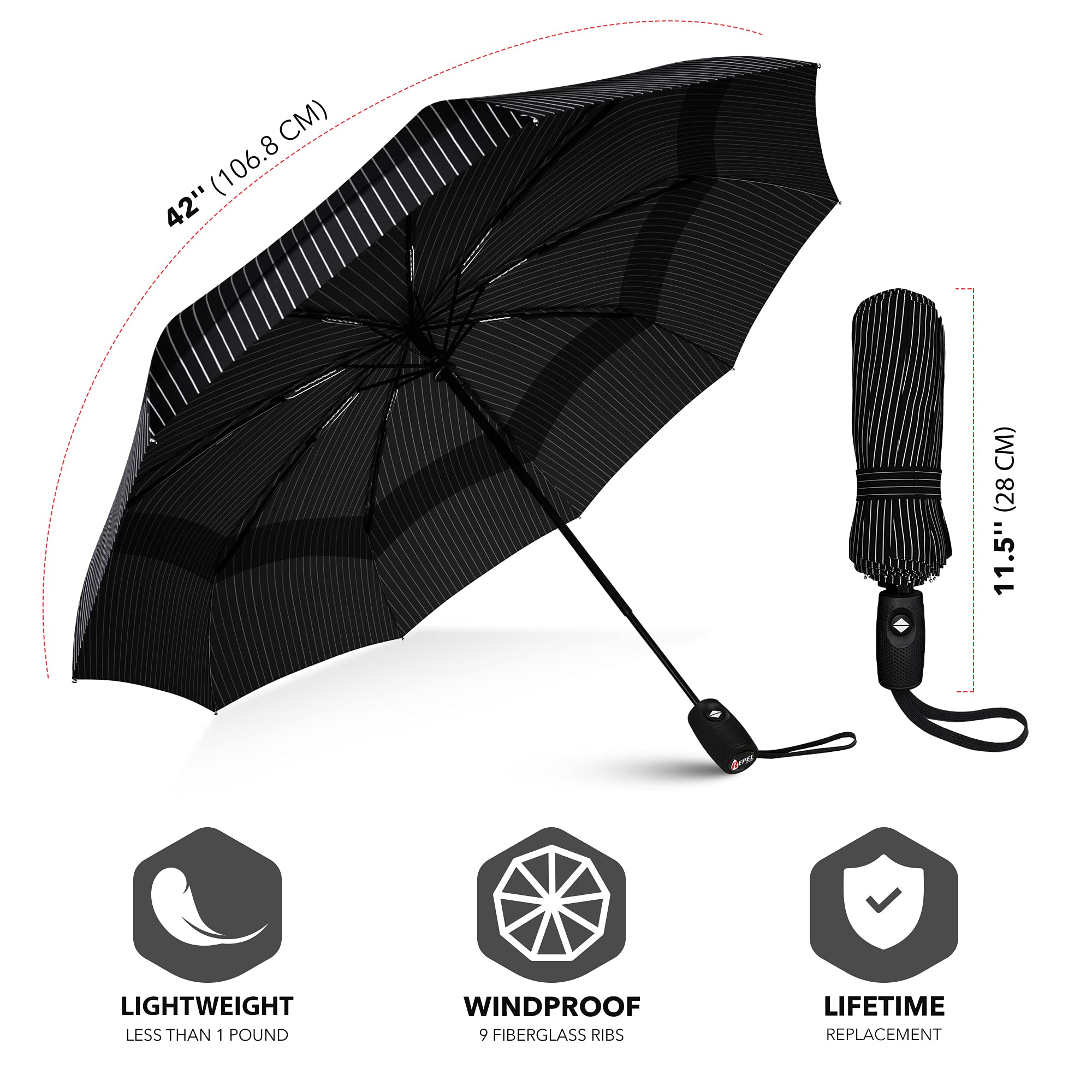 Mua Repel Windproof Travel Umbrella for Rain - Automatic Open & Close ...