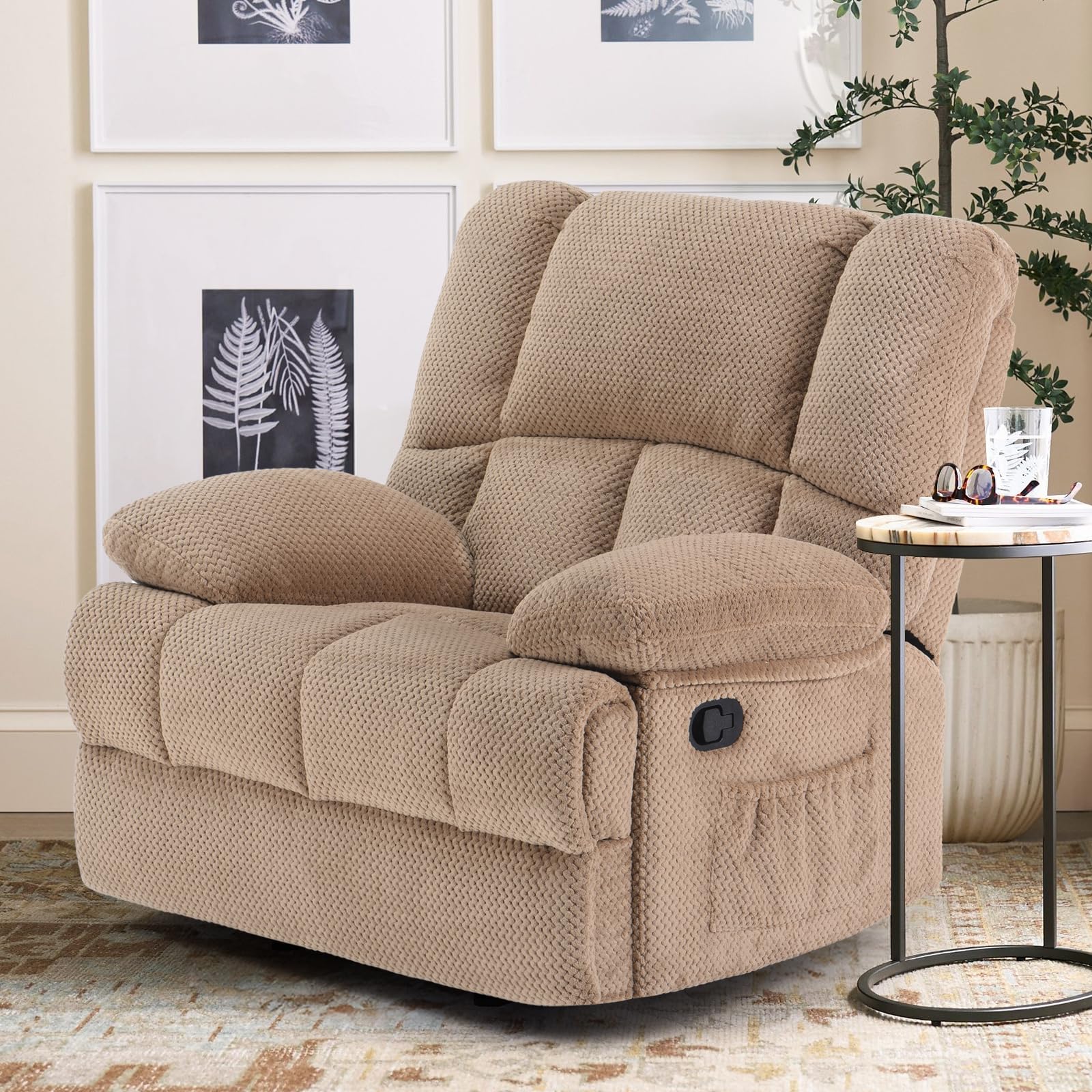 STARY Oversized Rocking Rocker Recliner Chair for Living Room Adults ...