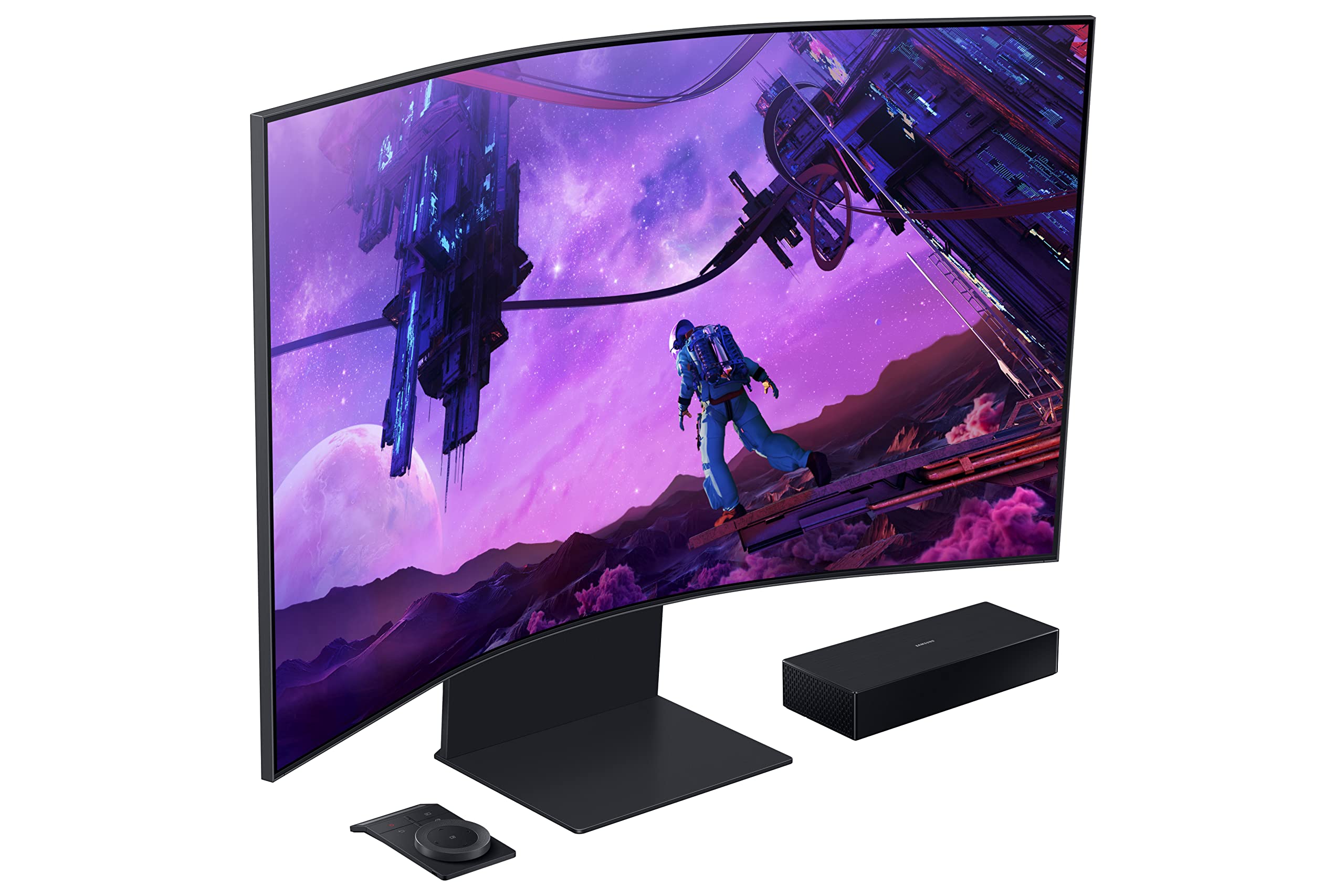 Mua SAMSUNG 55-inch Odyssey Ark 4K UHD 165Hz Curved Quantum Mini LED ...