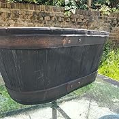 Oakwood Barrel Trough 60cm: Amazon.co.uk: DIY & Tools
