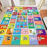 Amazon.com: AKASISRUG Kids Rug for Playroom, ABC Alphabet, Month ...