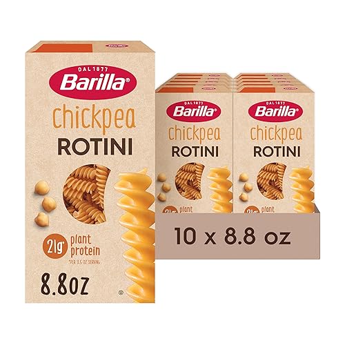 Barilla Chickpea Rotini Pasta, 8.8 oz (Pack of 10) - Vegan, Gluten Free ...