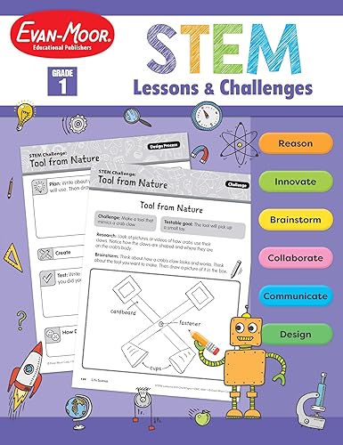 Evan-Moor Stem Lessons and Challenges, Grade 1 Homeschooling ...
