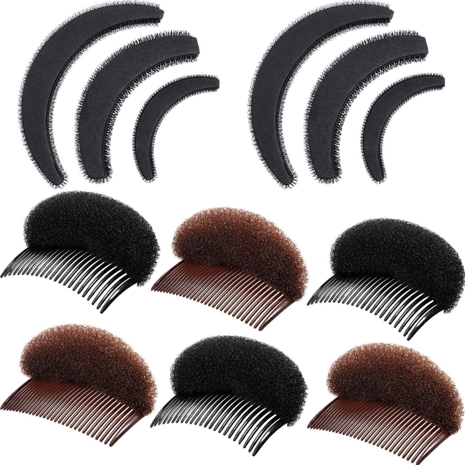 10 Pieces Bump Up Hair Accessories Volume Insert Set Styling Insert ...