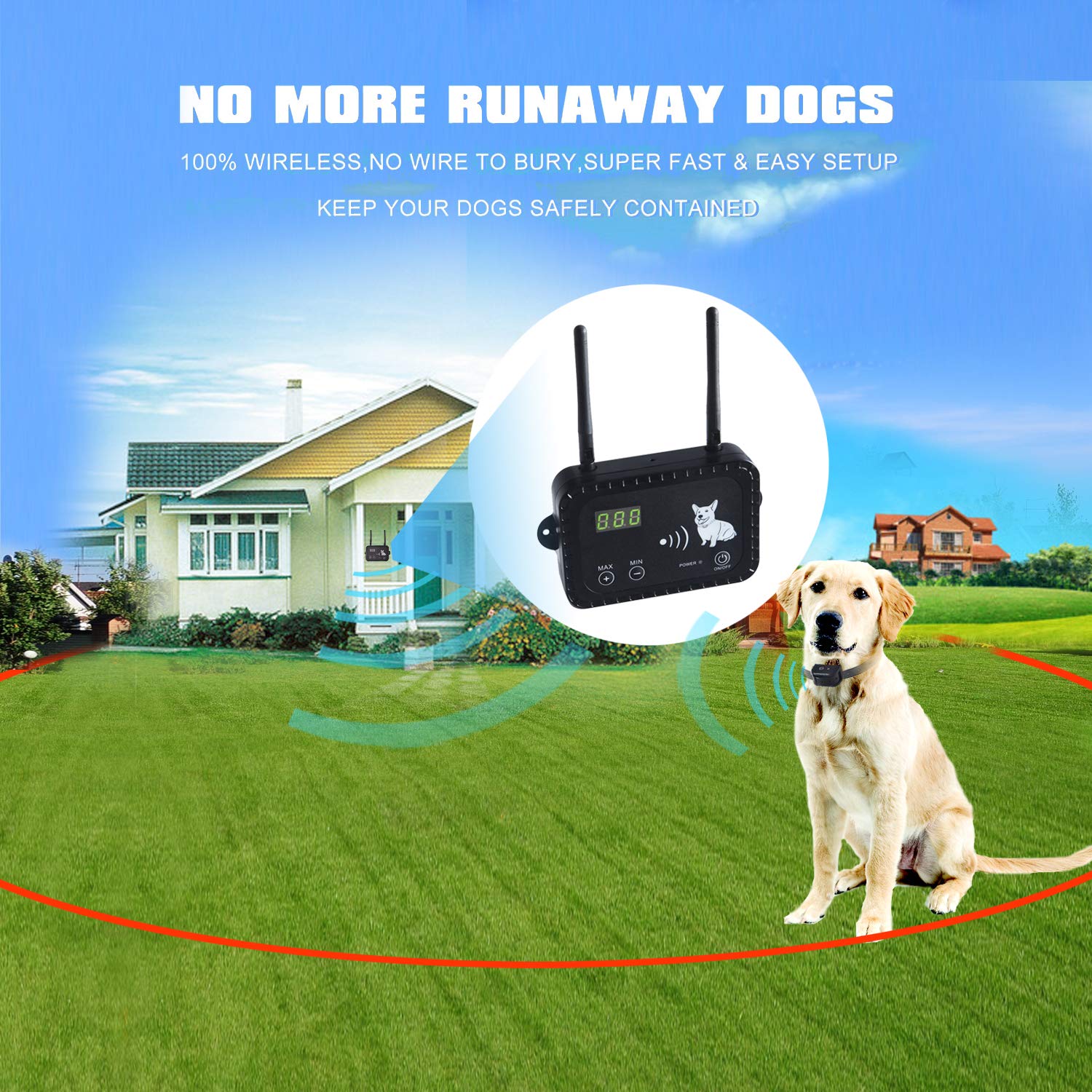 Jieyuan Wireless Dog Fence Pet Containment System at Jackson Dellit blog
