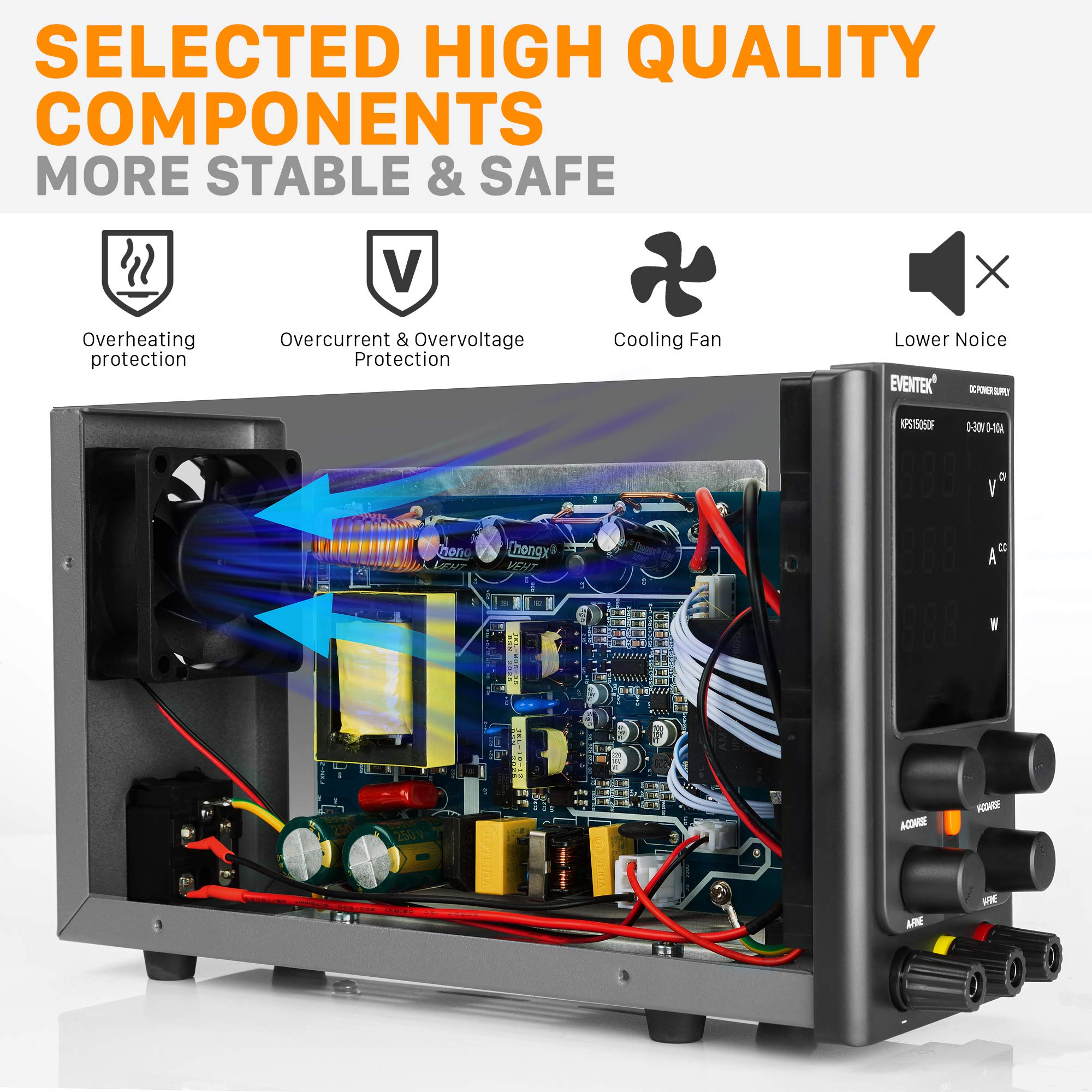 Mua DC Power Supply Variable 30V 10A, eventek Adjustable Switching DC ...