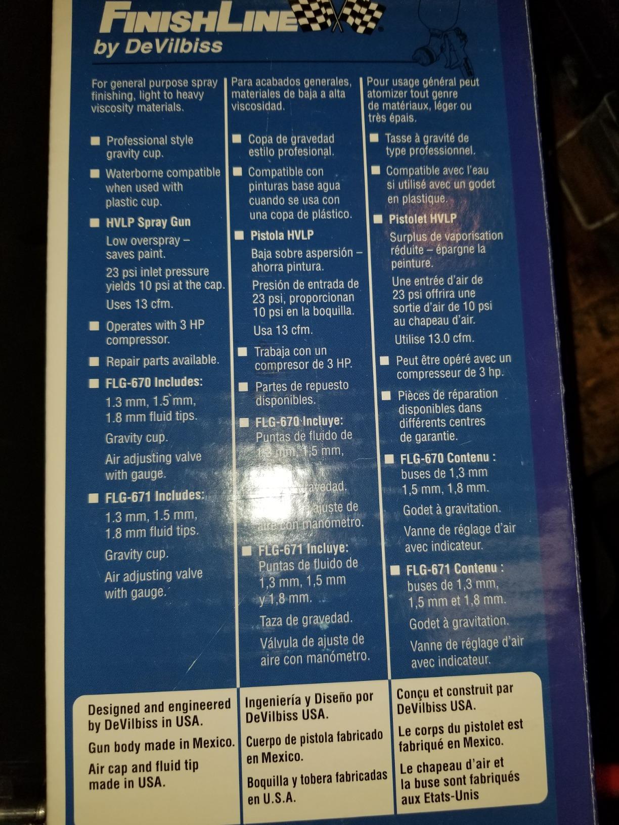 $31/mo - Finance DeVilbiss 803558 Finishline 4 FLG-670 Solvent Based ...