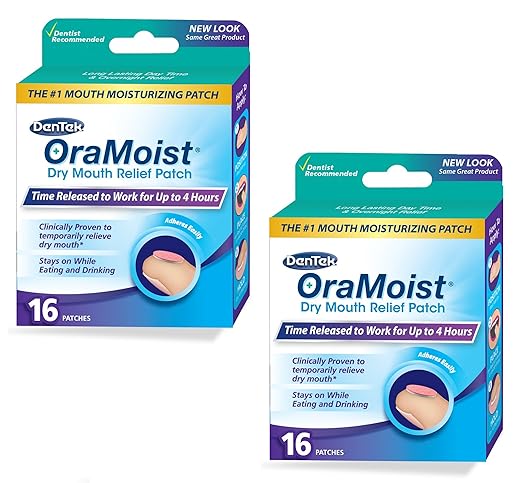 Amazon.com: OraMoist Dry Mouth Relief Patch | 16-Count per Pack | 2 ...