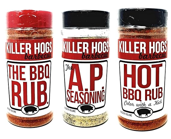 Amazon.com : Killer Hogs Barbecue Rub Variety Pack - Original BBQ Rub ...