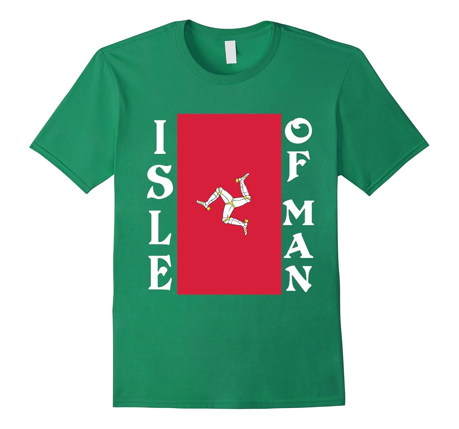 Isle Of Man Sideways Flag T-Shirt-4LVS – 4loveshirt