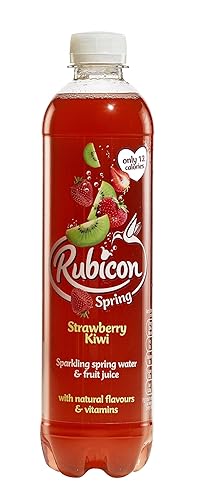 Rubicon Spring Strawberry Kiwi Flavoured Sparkling Spring Water 500 ml ...
