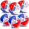 Amazon.com: TURNMEON 6 Pack 20 Inch Patriotic Inflatable Beach Balls ...
