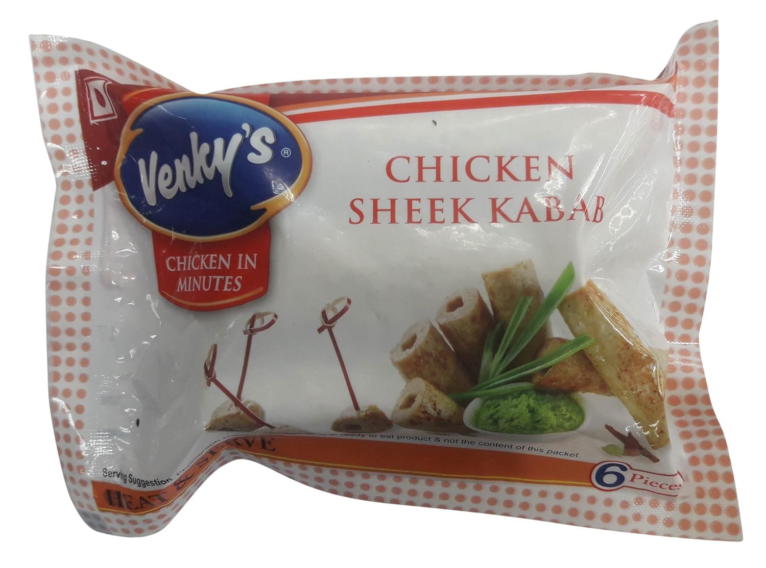 Venky's Chicken Sheek Kebab (6Pcs), 250g Pack: Amazon.in