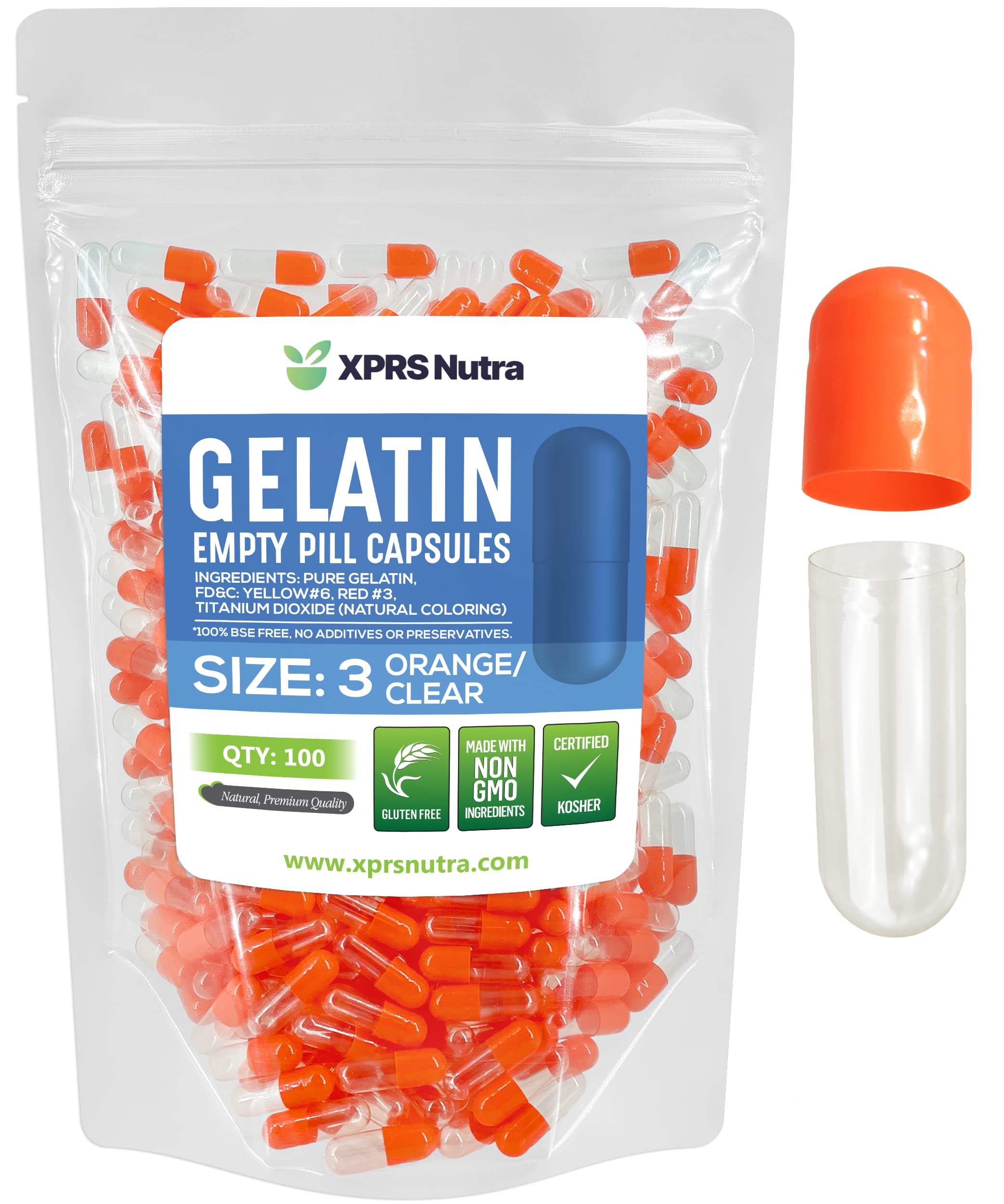 Mua XPRS Nutra Size 3 Empty Capsules - 100 Count Empty Gelatin Capsules ...