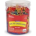 Amazon.com: Learning Resource Rainbow Link 'n' Learn Links - Bucket of ...