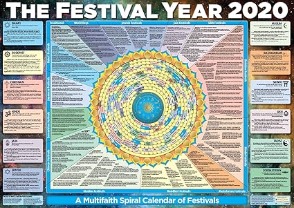 2020 The Festival Year Multi Faith Wall Planner/Calendar/Organiser (A1 ...
