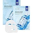 Amazon.com : WELLAGE Real Hyaluronic Blue Ampoule Face Mask - Korean ...