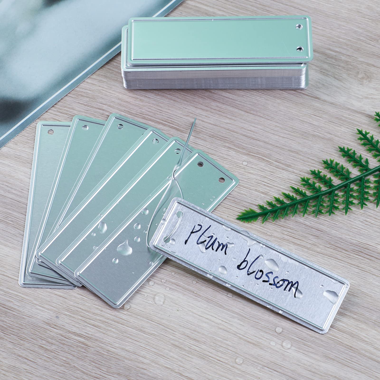 Mua 200 Aluminum Plant Tags with 200 Metal Wires Double Sided Write On ...