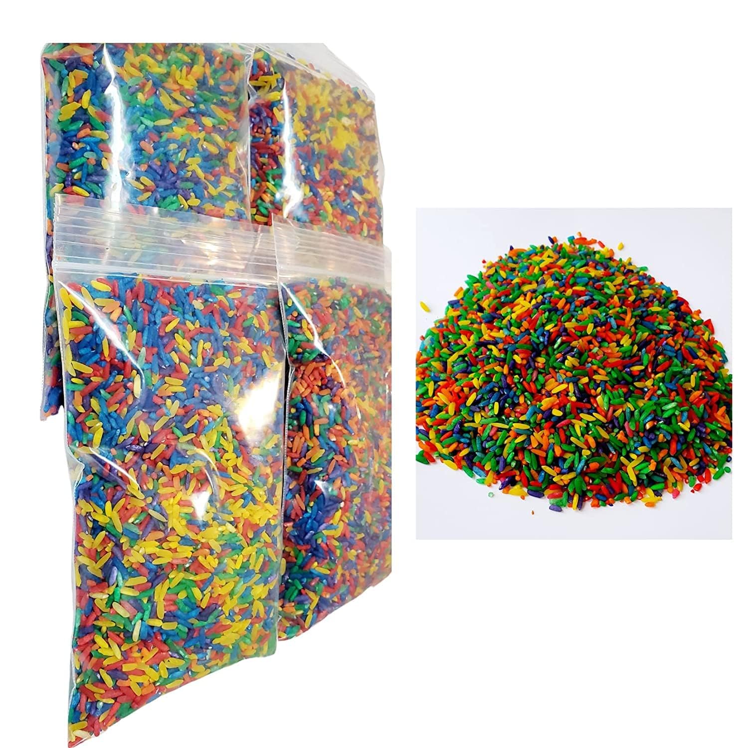 Mua | Colored Rice, Sensory Rice, Sensory Bin, Play Rice, Sensory Table ...
