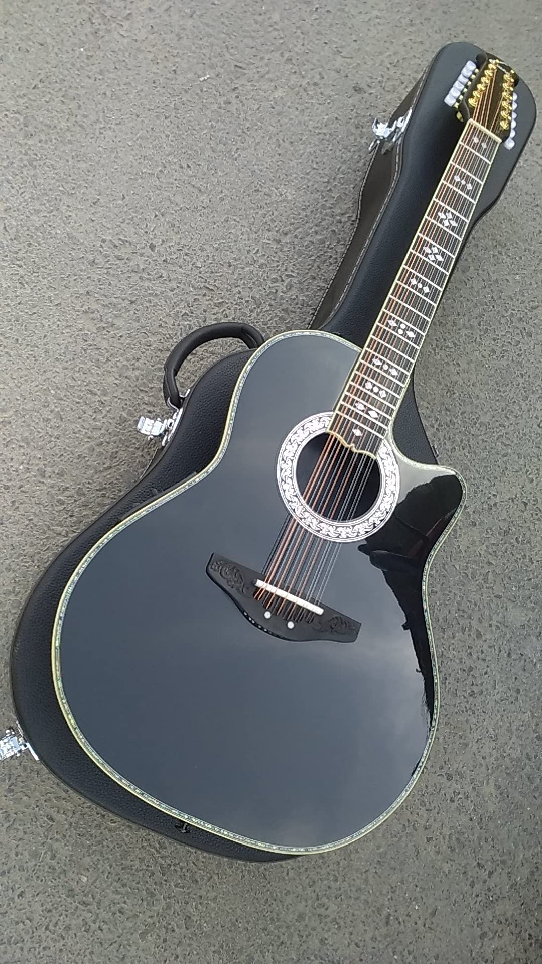 Mua CJWSLYT Guitar 41 Inches 12 String Ovation Guitar Round Back Solid ...