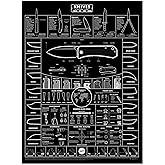 Amazon.com: Knafs - Knife Poster - Wall Decor Art with Pocket Knife ...