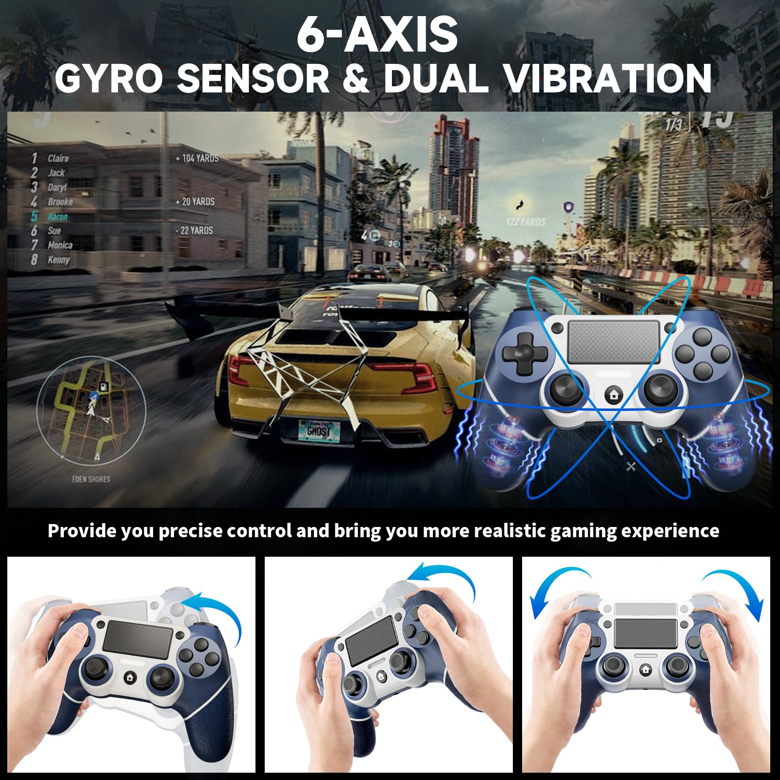 Mua PSKONTORORA Wireless Controller for P4 Compatible with P4/Slim/Pro ...