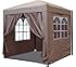Amazon.de: QUICK STAR Pop-Up-Pavillon 2 x 2 m Smoky Grau mit 4 Easy-Klett Seitenwänden 2 mit ...