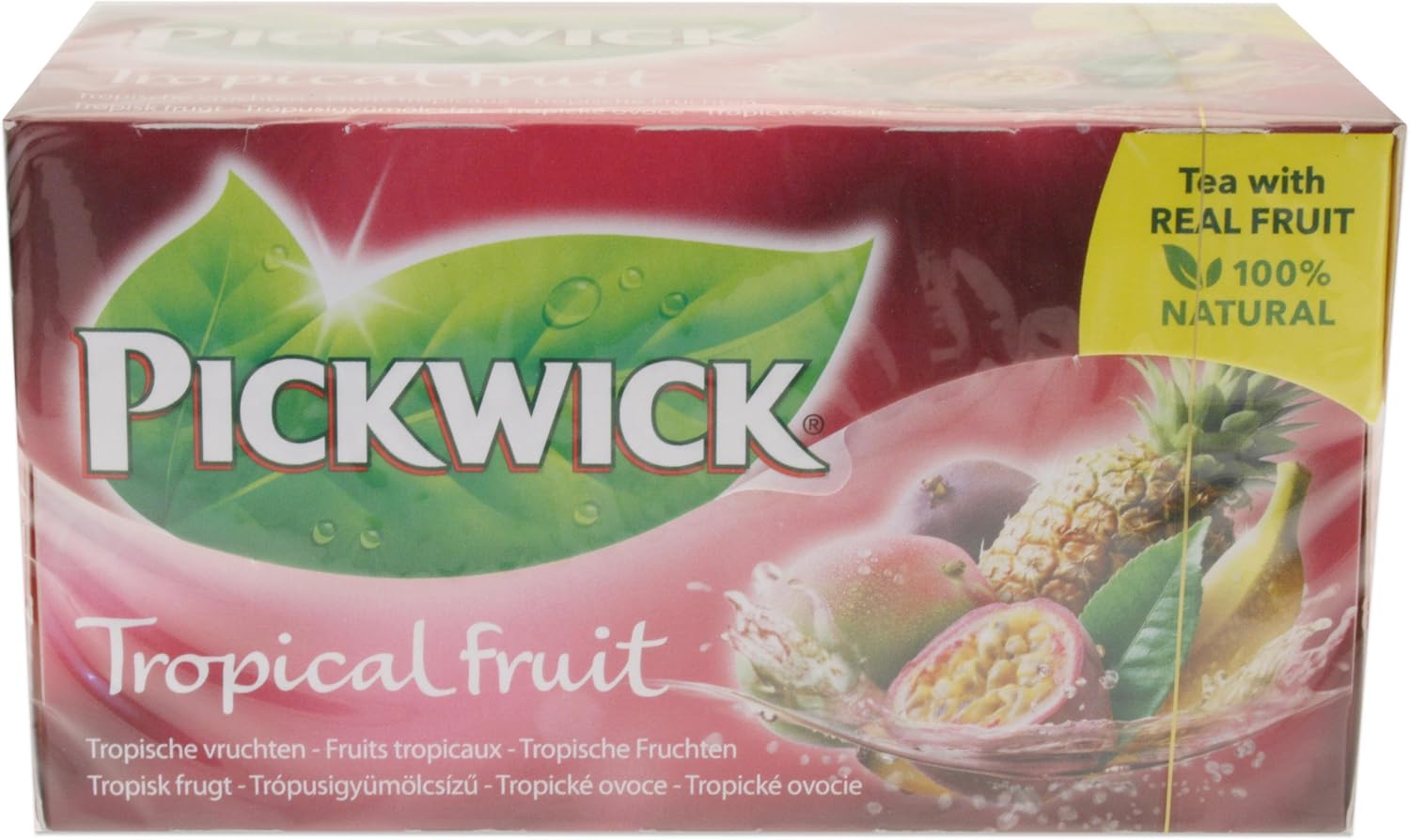 Pickwick Tea Tropical Fruit, Flavoured Black Tea, 20 Tea Bags: Amazon ...