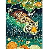 Amazon.com: Tiger Painting Jigsaw Puzzle 1000 Piece : Toys & Games
