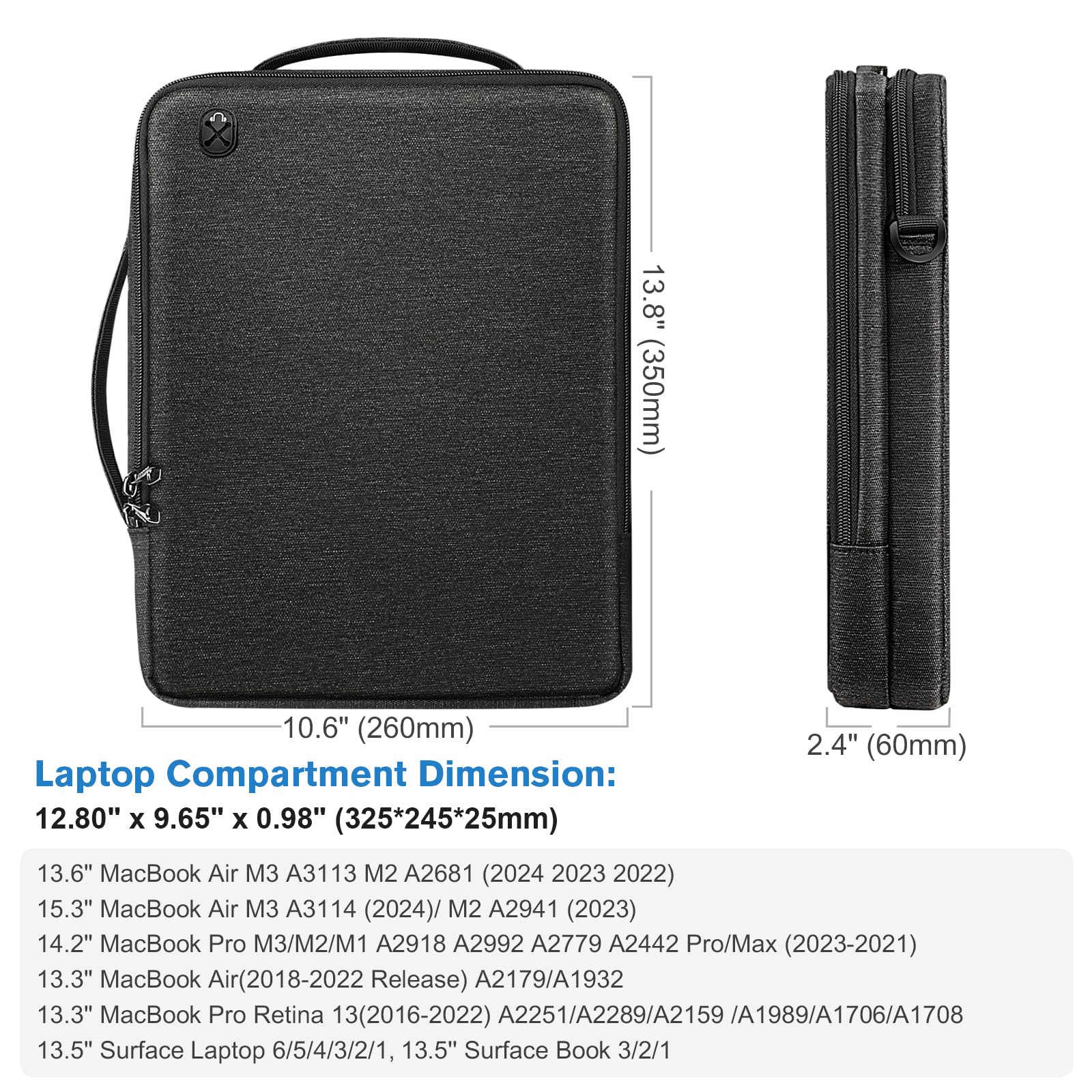 Mua FINPAC Laptop Shoulder Bag for 14-inch MacBook Pro M3/M2/M1 Pro/Max ...