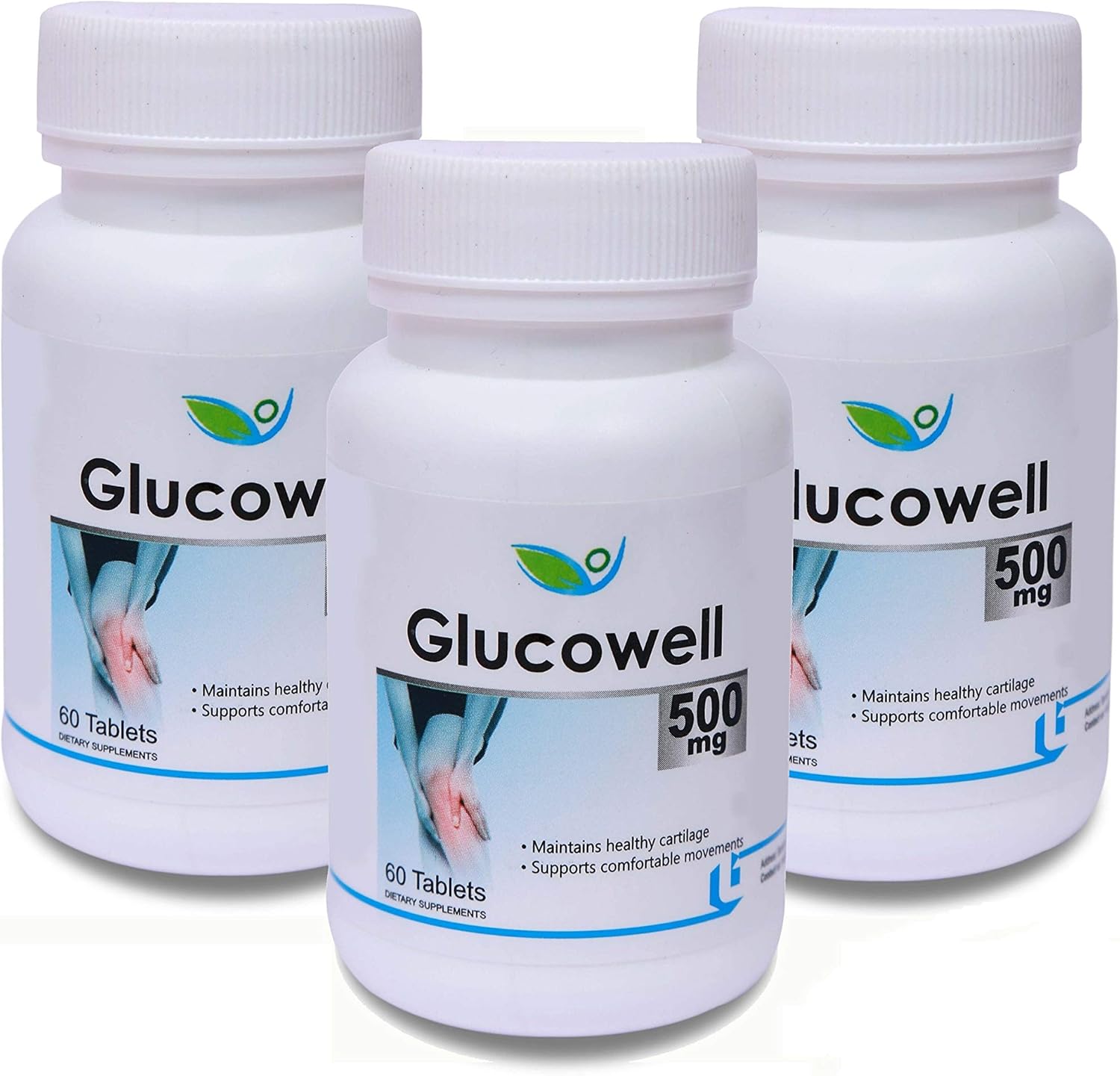 Biotrex Nutraceuticals Glucowell Glucosamine 500mg - 60 Tablets (Pack ...