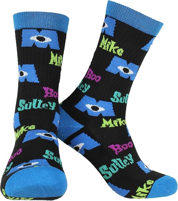 Amazon.com: Disney Monsters Inc. Logo Crew Socks 1 Pair: Clothing