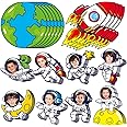 Amazon.com: Yiaoyinnz 60Pcs Outer Space Cutouts Astronaut Bulletin ...